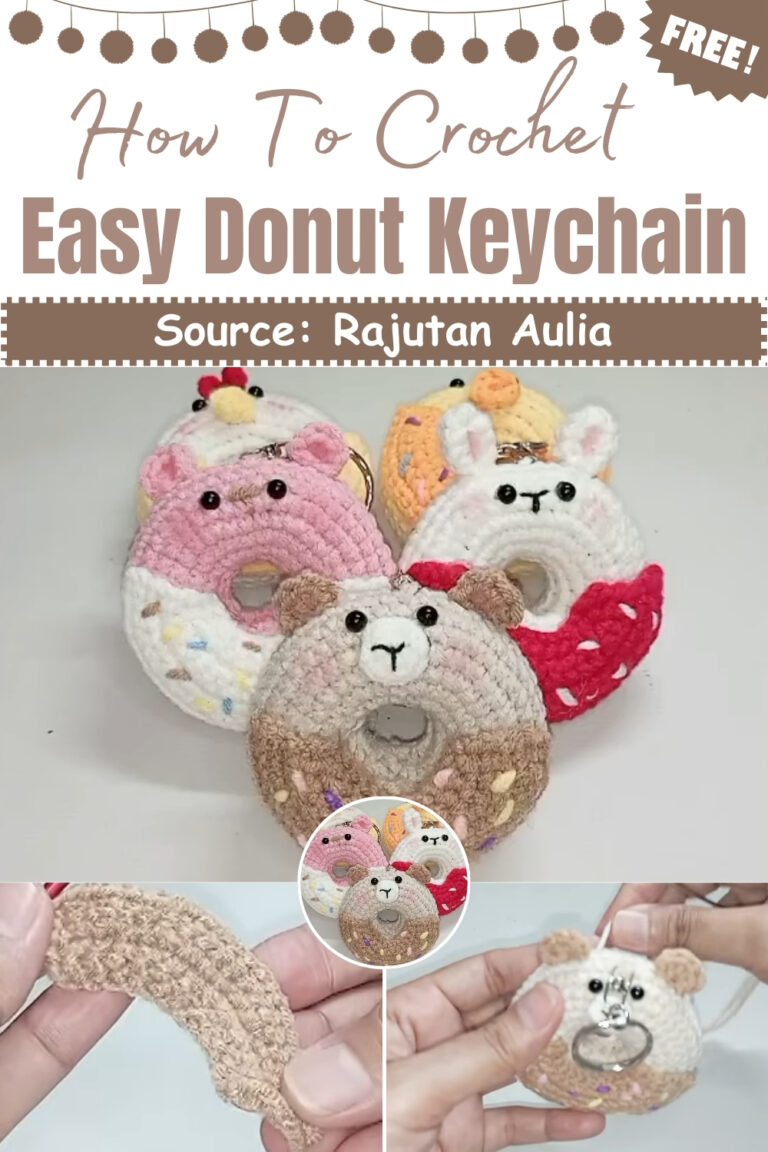How To Crochet Mini Donut Keychain With Free Pattern - Amigurumiy