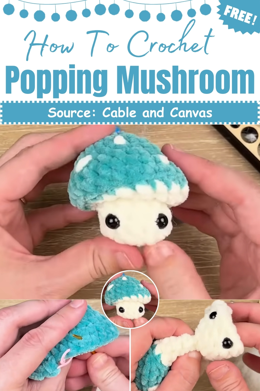 Free Crochet Popping Mushroom Amigurumi Pattern - Amigurumiy