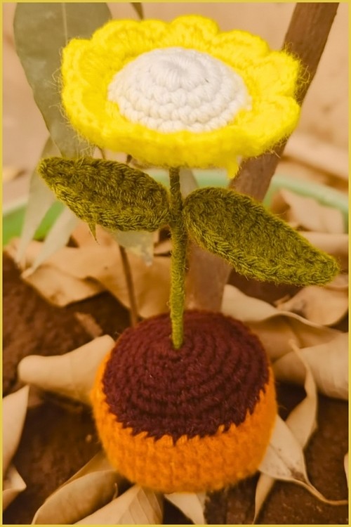Crochet Flower Pot Free Pattern Tutorial For Beginners - Amigurumiy