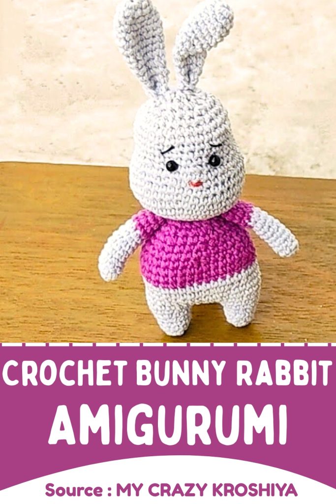 Cute Huggable Crochet Bunny Rabbit Amigurumi Pattern - Amigurumiy