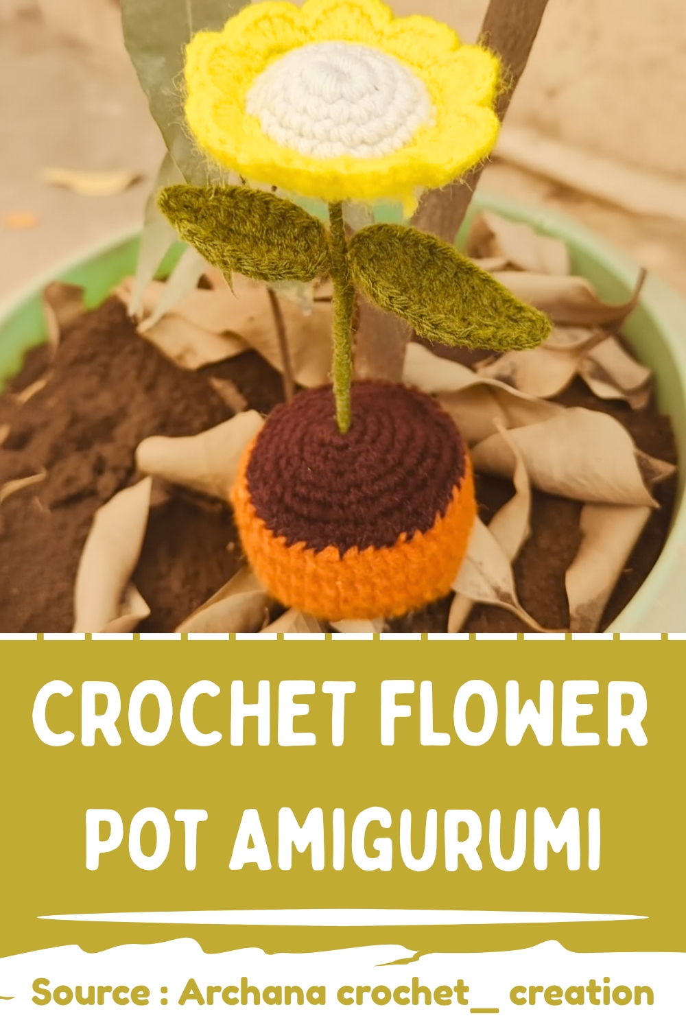 Crochet Flower Pot Free Pattern Tutorial For Beginners - Amigurumiy