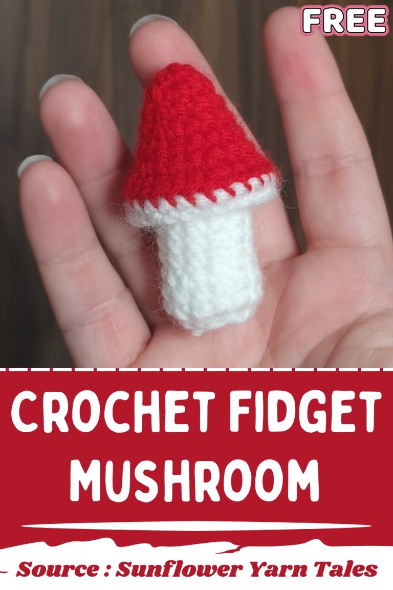 Cute Pop-Up Crochet Mushroom Fidget Toy Pattern Free - Amigurumiy