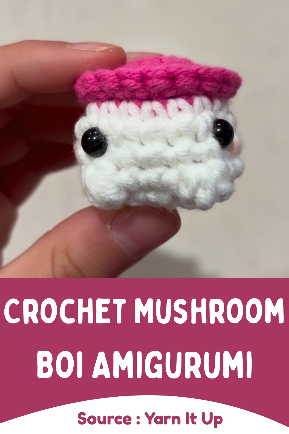 Crochet Mushroom Boi Amigurumi No Sew Free Pattern - Amigurumiy