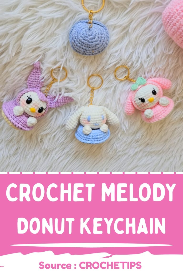 Crochet Melody Donut Keychain Free Pattern Everyone Loves - Amigurumiy