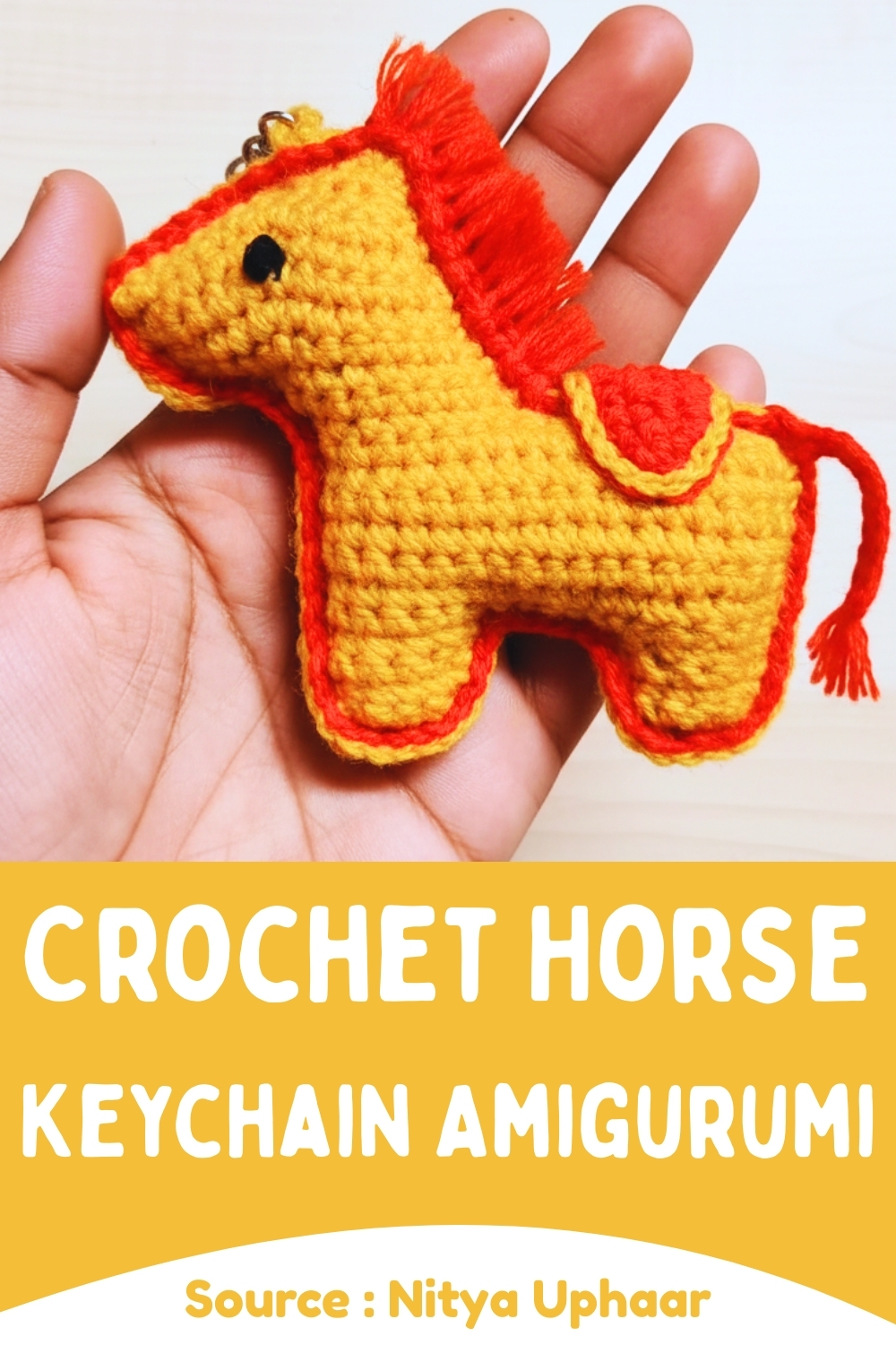 How To Crochet Horse Keychain With Free Pattern - Amigurumiy