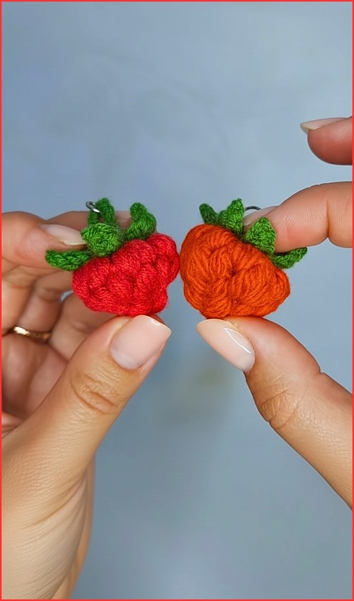 Crochet Raspberry Keychain Pattern Free For Beginners - Amigurumiy