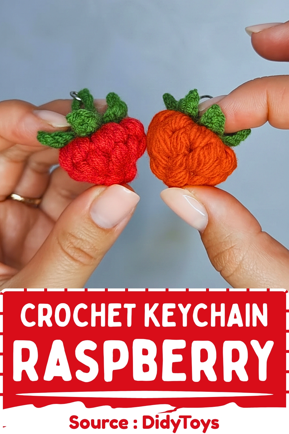 Crochet Raspberry Keychain Pattern Free For Beginners - Amigurumiy