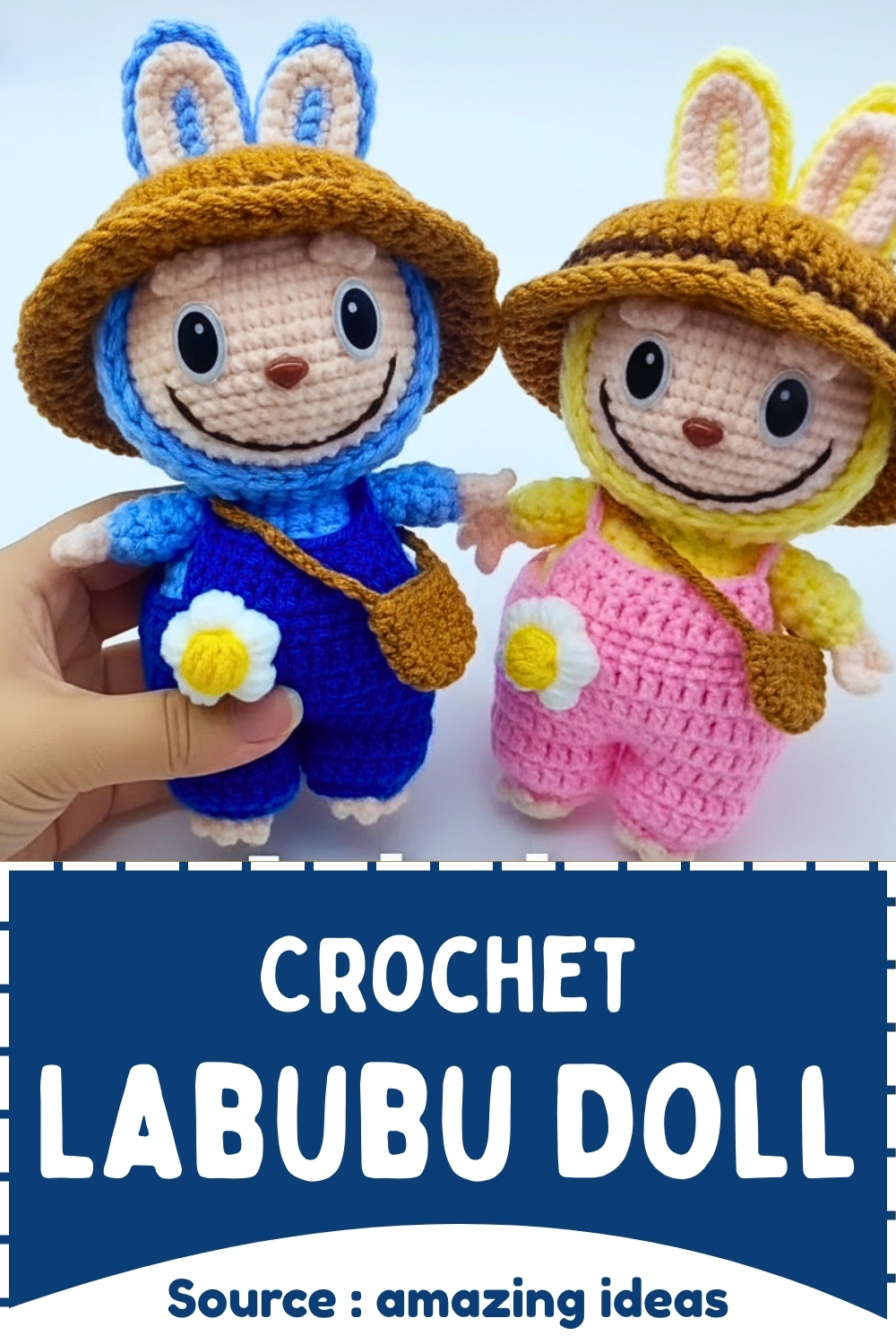 How To Make Labubu Doll Amigurumi Crochet Free Pattern - Amigurumiy