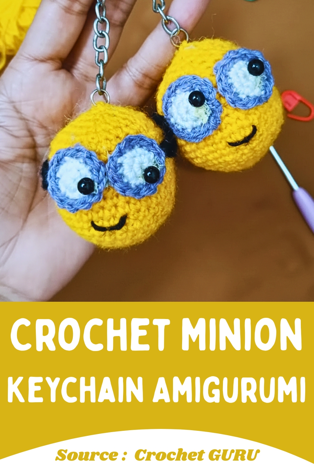 Minion Amigurumi Keychain Crochet Pattern For Minion Lovers - Amigurumiy