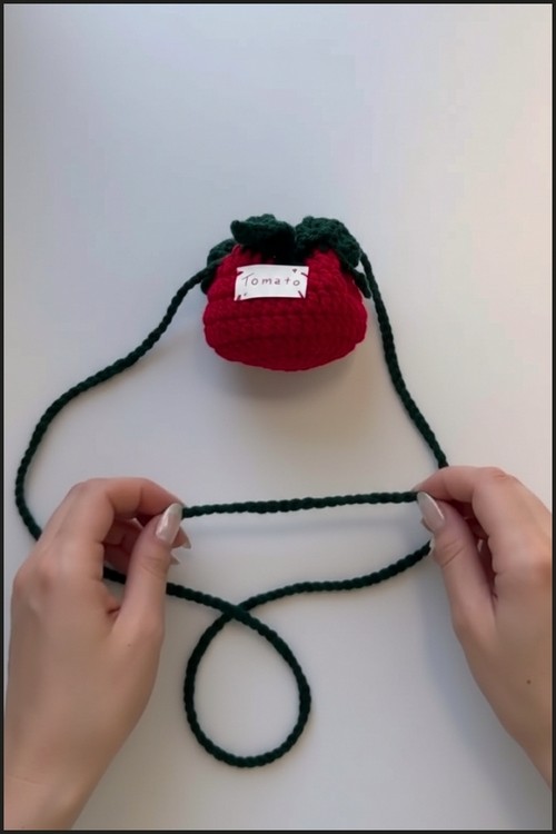 Adorable Crochet Tomato Pouch Pattern For Beginers - Amigurumiy