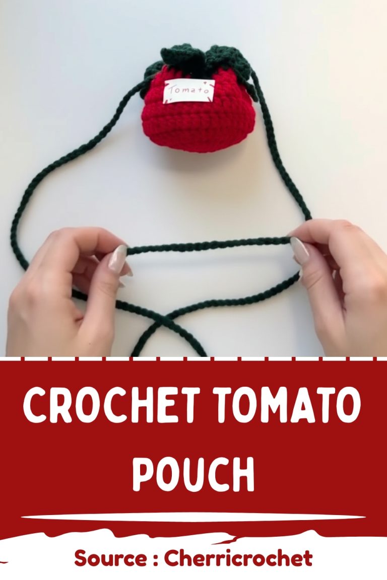 Adorable Crochet Tomato Pouch Pattern For Beginers - Amigurumiy
